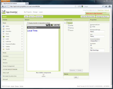 VirtualWayne: App Inventor for Android